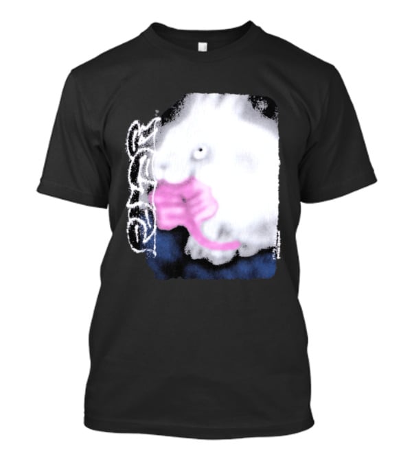 Flatspot Polar Rabbit With Pink Ribbon T-Shirt