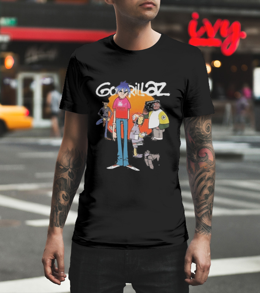Gorillaz Summer Tour 2026 Band Members T-Shirt