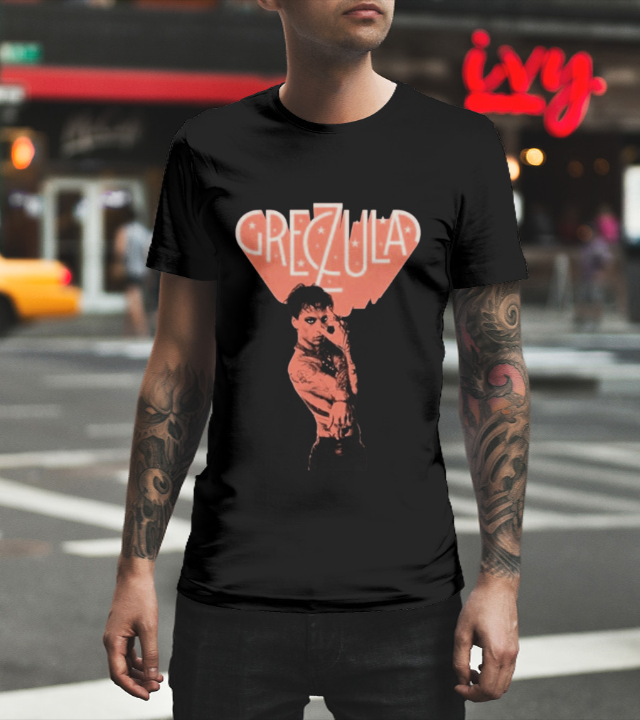 Greczula Tour Tattooed Performer With Edgy T-Shirt