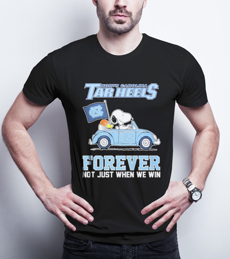 North Carolina Tar Heels Peanuts Forever Not Just When We Win T-Shirt