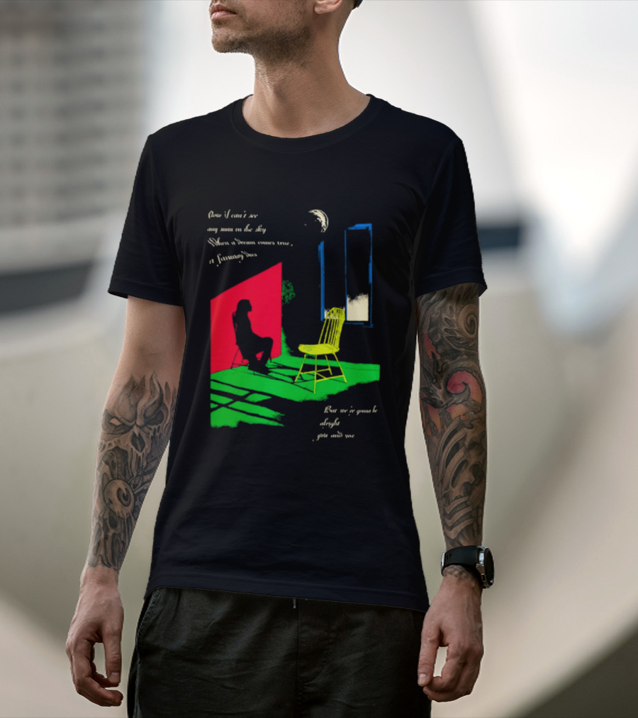 Phoebe Bridgers Chair Tour Shadow Scene With Moon And Writing T-Shirt