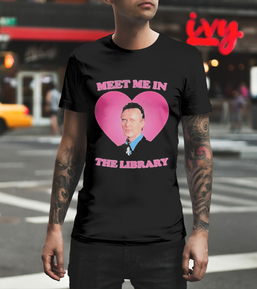 Meet Me In The Library Pink Heart Anthony Head Rupert Giles 2026 T-Shirt