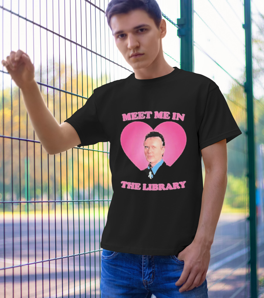 Meet Me In The Library Pink Heart Anthony Head Rupert Giles 2026 T-Shirt