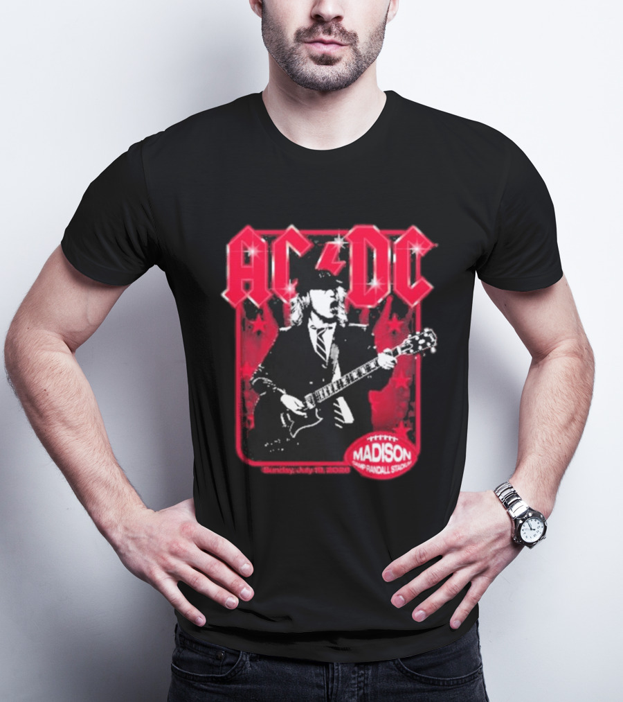 ACDC Madison Camp Randall Stadium Pwr Up Tour T-Shirt