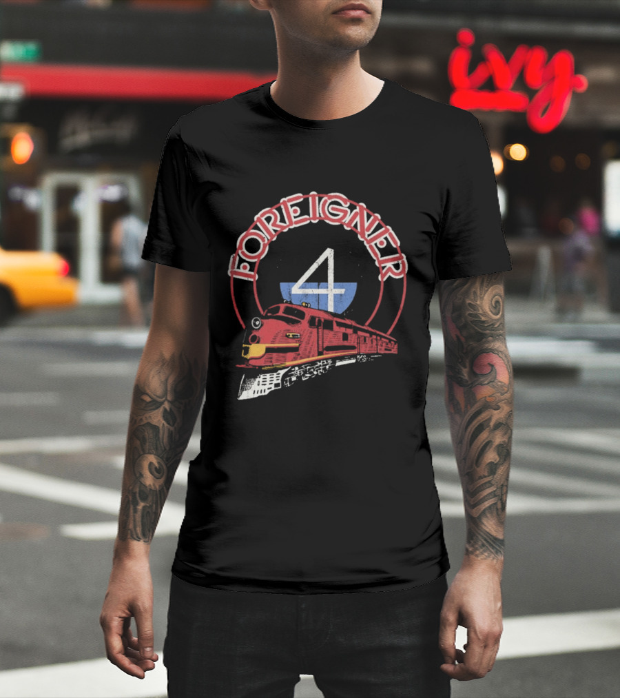 Foreigner 4 Train Red T-Shirt