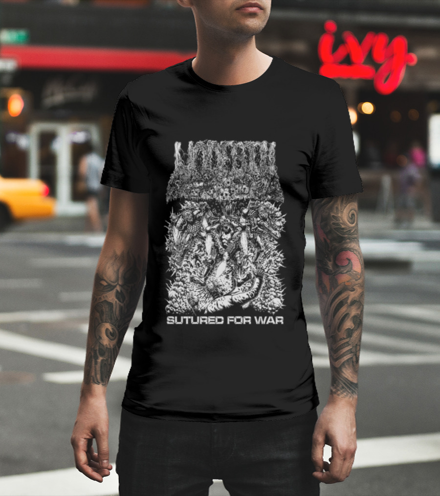 Undeath Sutured For War Metal Shop T-Shirt