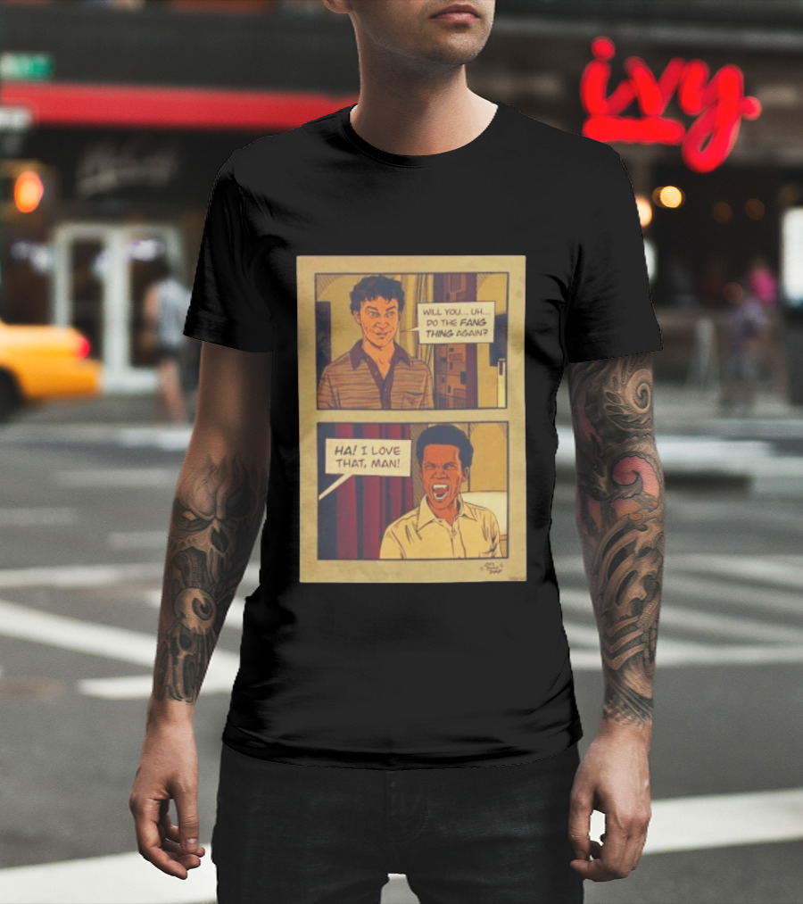 Interview With The Vampire Fang Thing Comic Panel Ha I Love That Man T-Shirt