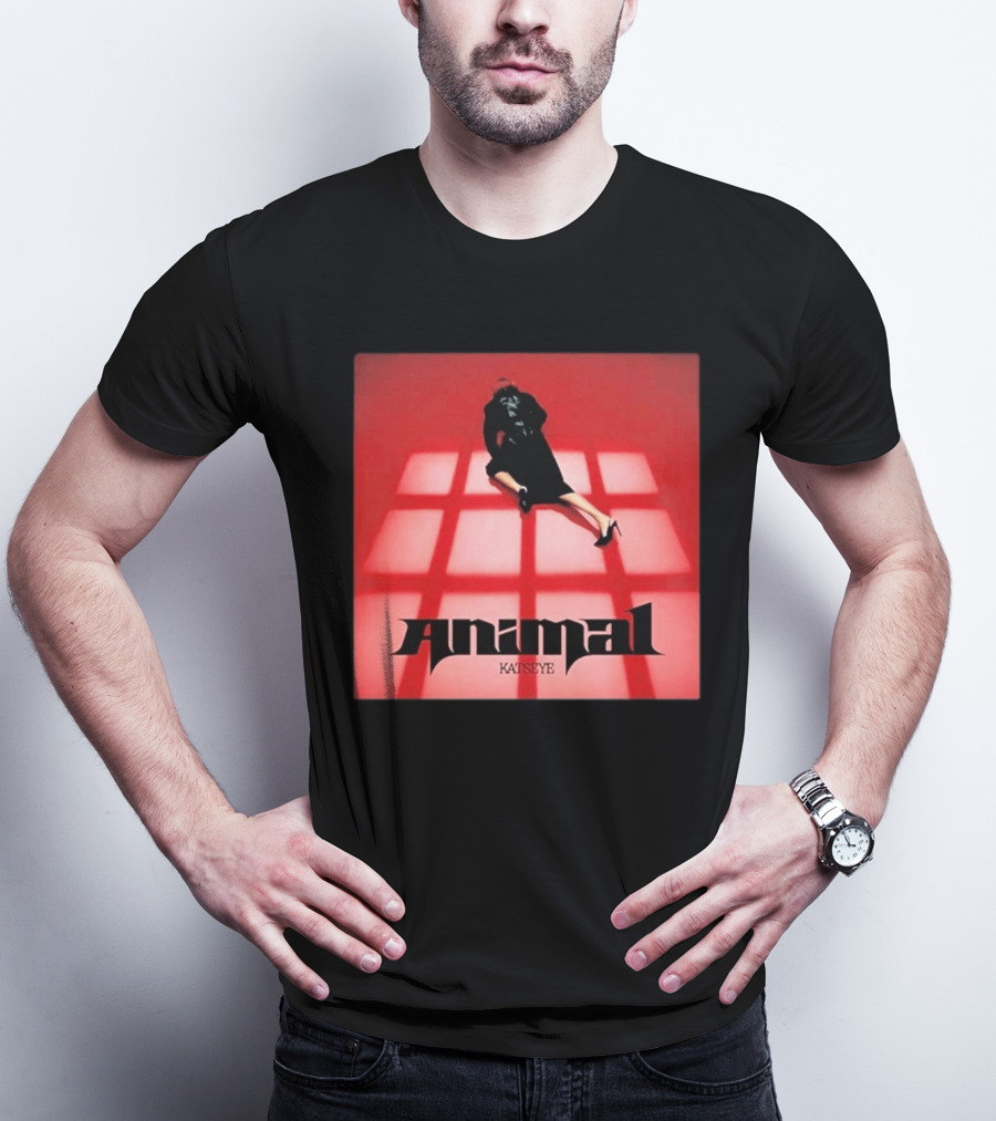 Katseye Animal Red Grid Aesthetic T-Shirt