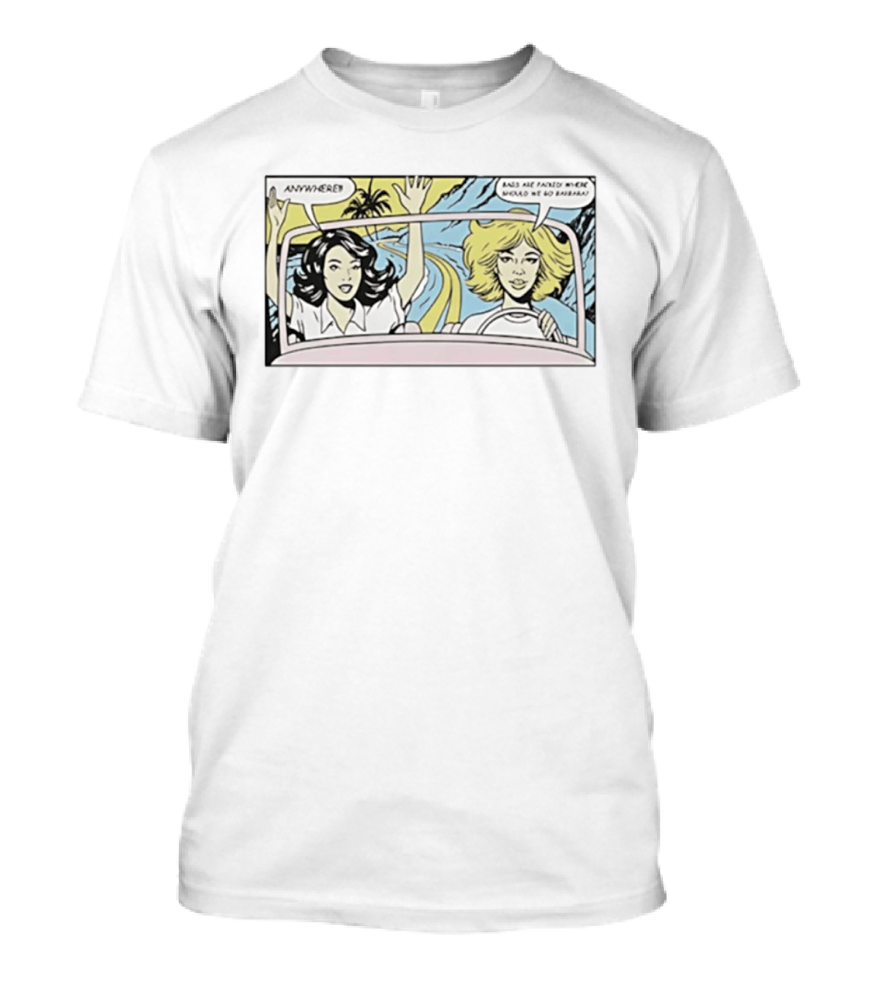 Hannah Einbinder Ava Daniels Hacks Comic Road Trip Anywhere Bags Packed Where Do We Go Barbara T-Shirt