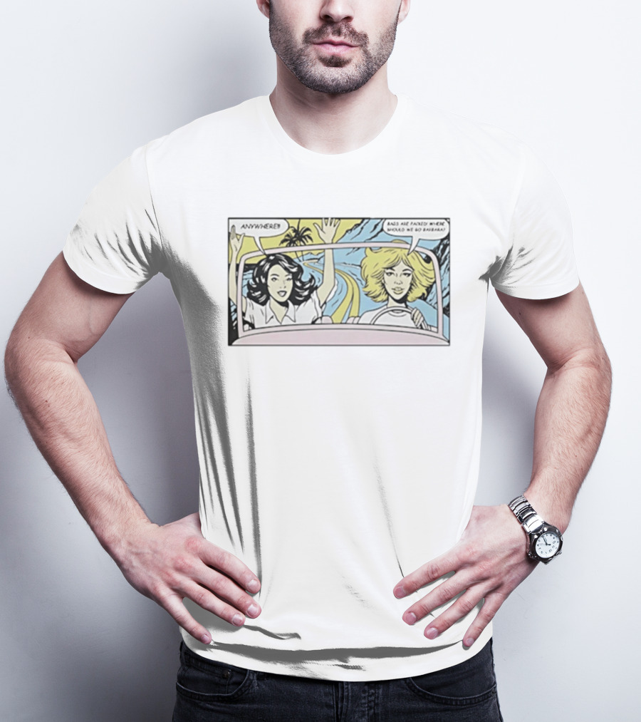Hannah Einbinder Ava Daniels Hacks Comic Road Trip Anywhere Bags Packed Where Do We Go Barbara T-Shirt