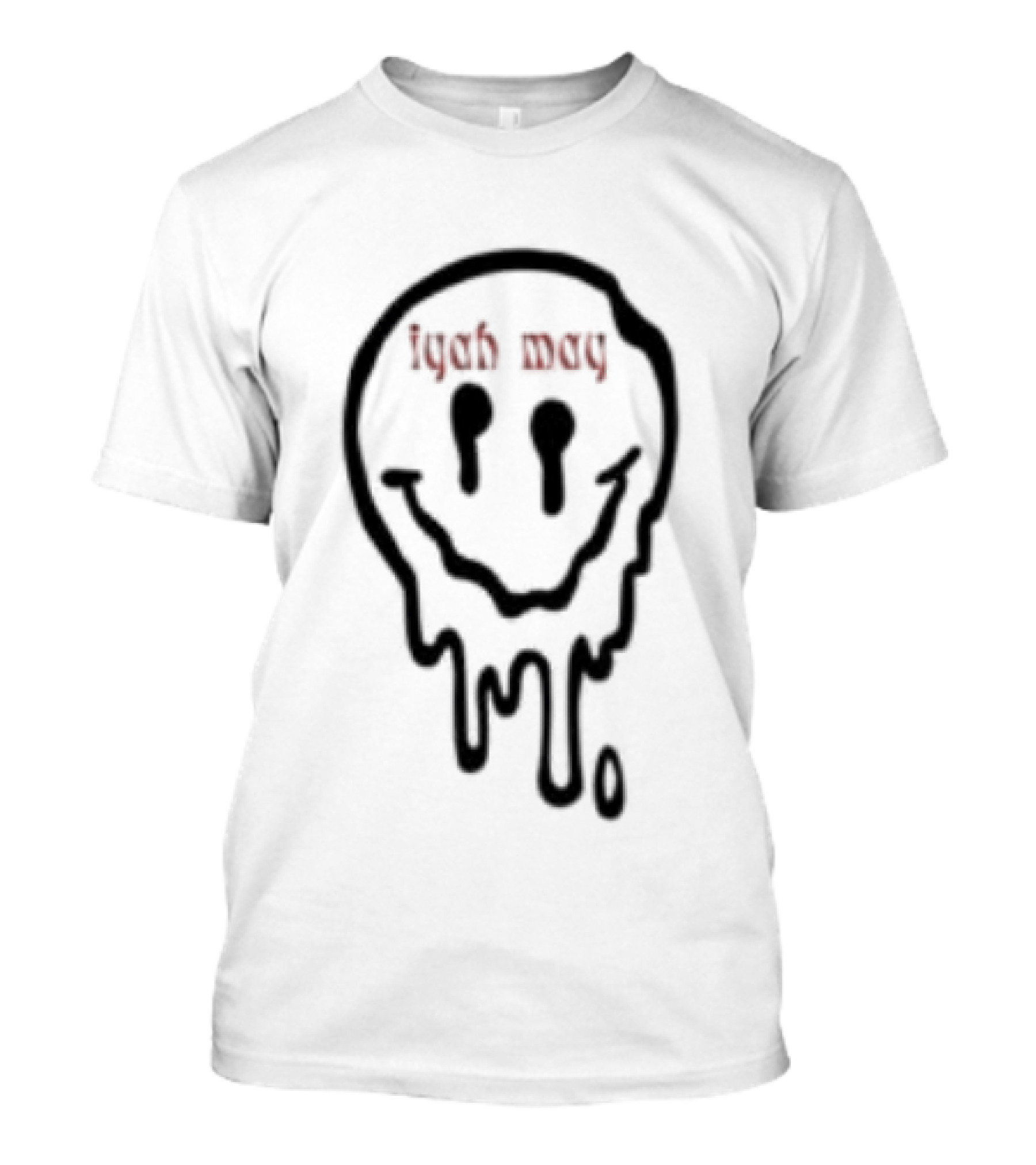 Lyah May Store Puppet Strings Oversized Melting Smiley Face T-Shirt