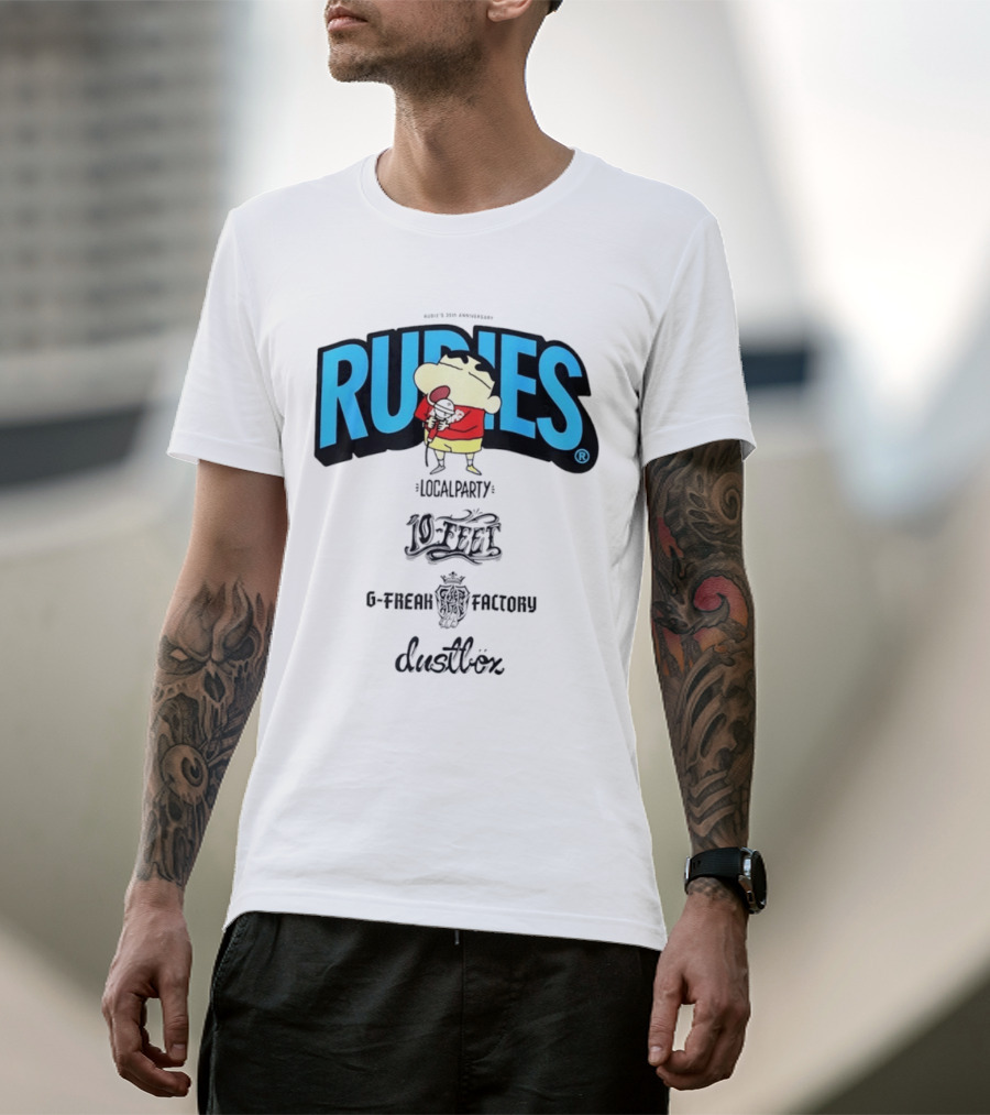 Rudies Crayon Shinchan Local Party B Freak Factory Duettrax Collaboration T-Shirt