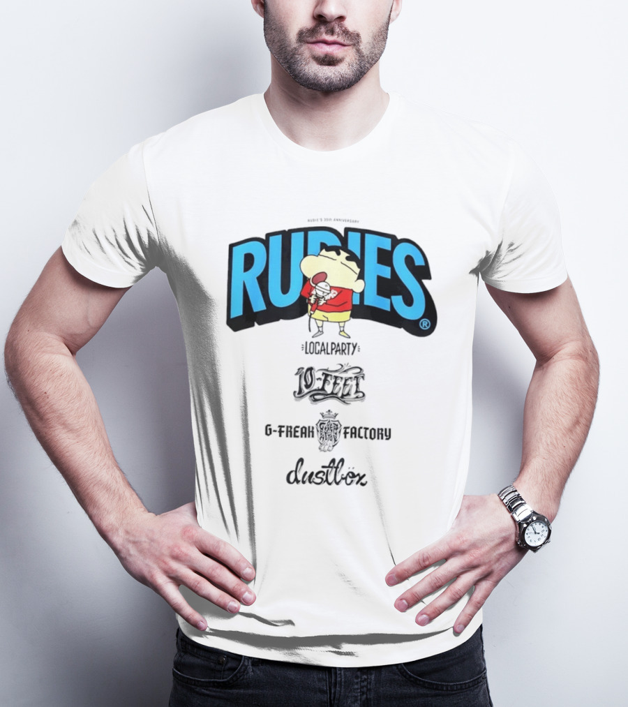 Rudies Crayon Shinchan Local Party B Freak Factory Duettrax Collaboration T-Shirt