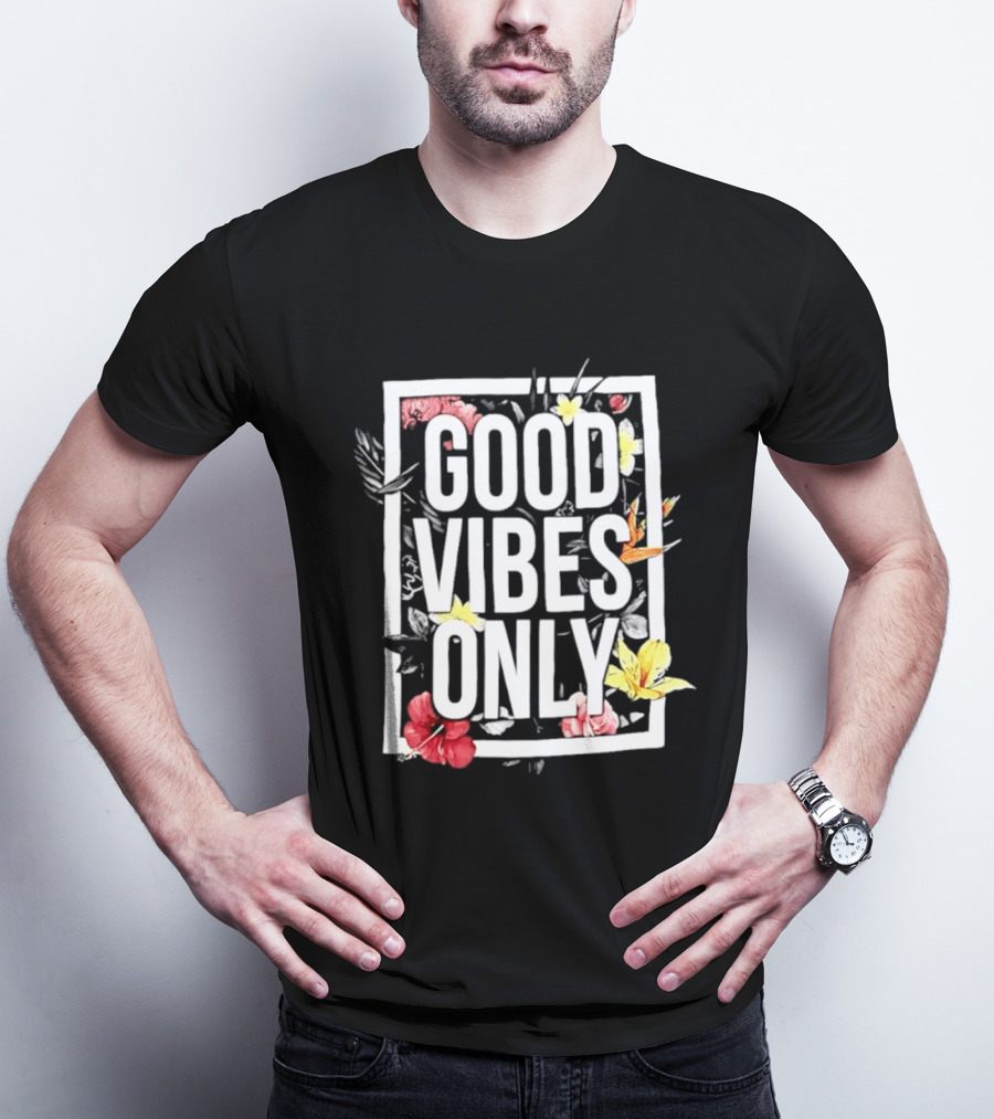 Alana Thompson Good Vibes Only Floral T-Shirt