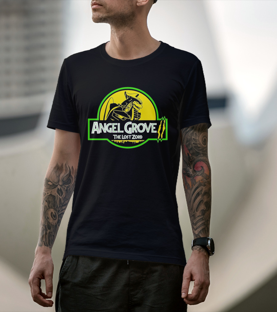 Angel Grove The Lost Zord Dinosaur Robot T-Shirt