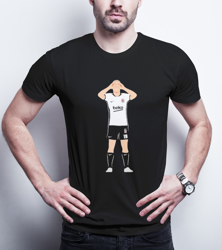 Besiktas Beko Leandro Trossard 19 Football Celebration T-Shirt