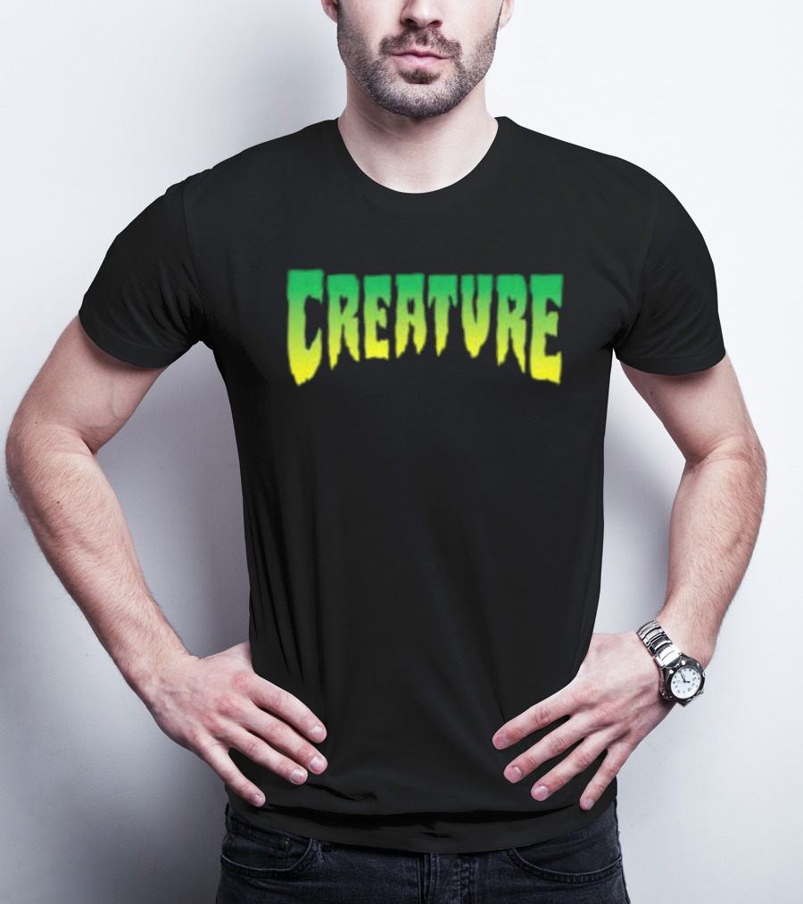 Bingo Store Creature Mens Green Yellow Gradient T-Shirt