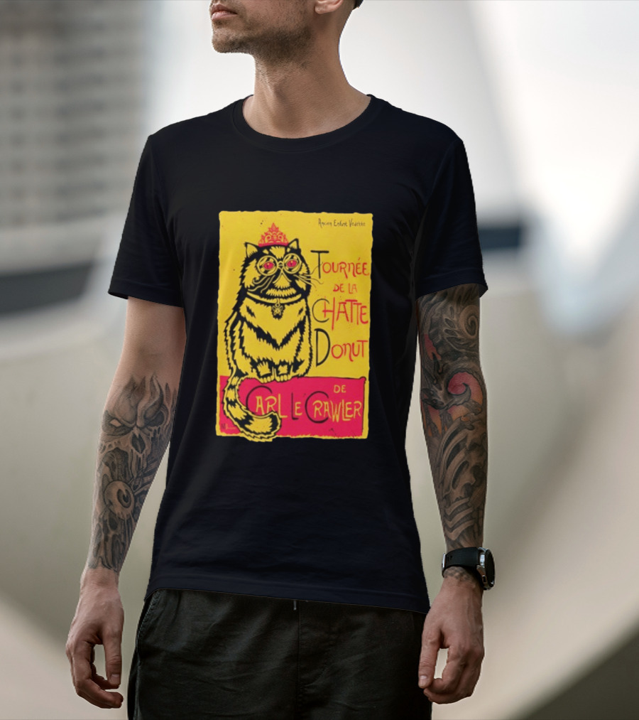 Ancien Enfant Vedette Tournee De La Chatte Donut De Carl Le Crawler Cat T-Shirt