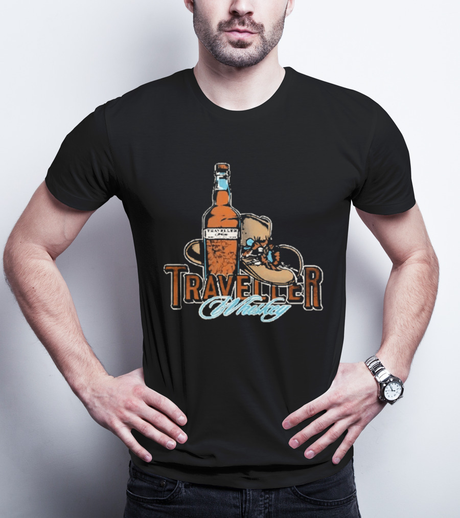 Traveller Whiskey Bottle Hat Chris Stapleton T-Shirt