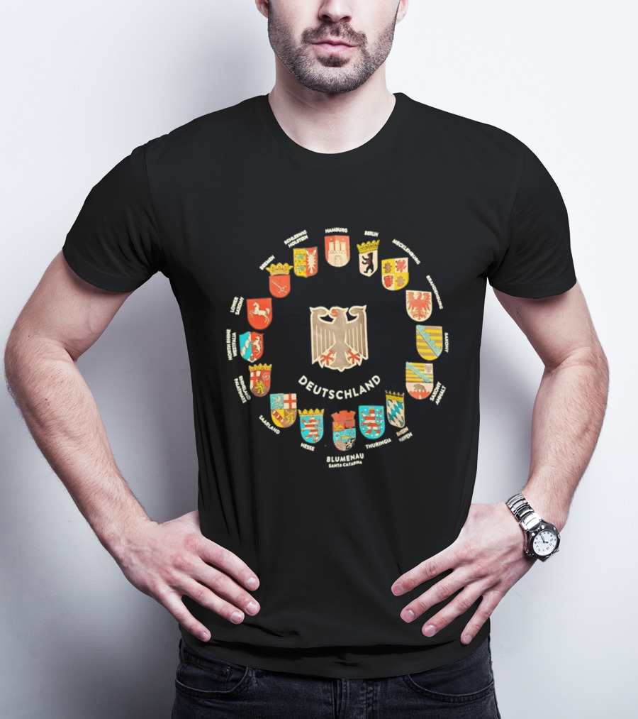 Deutschland Wappen Adler Bundesländer Kreise Bundeswappen T-Shirt