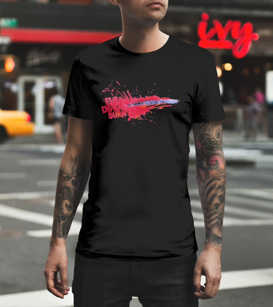 Evil Dead Burn 2026 Horror Splatter Blade T-Shirt