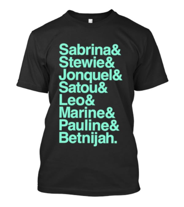 Sabrina Stewie Jonquel Satou Leo Marine Pauline Betnijah New York Liberty 2026 WNBA Players T-Shirt