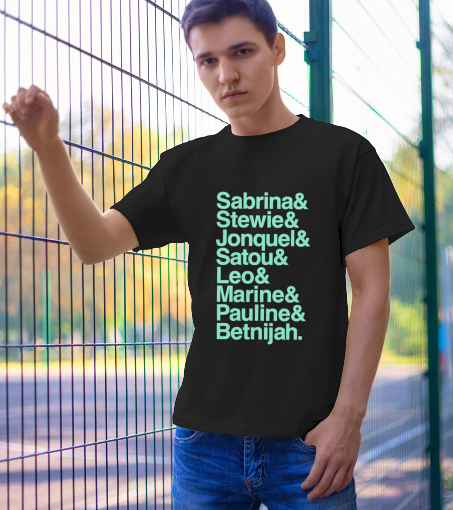 Sabrina Stewie Jonquel Satou Leo Marine Pauline Betnijah New York Liberty 2026 WNBA Players T-Shirt