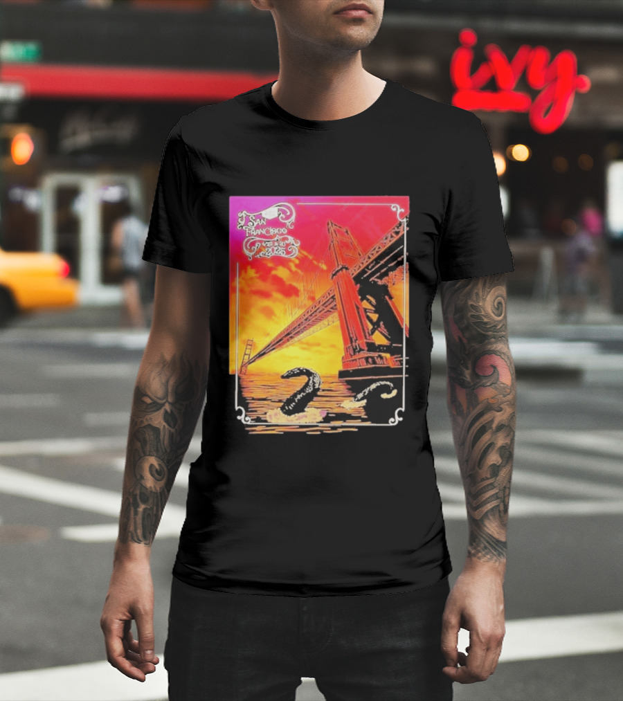 Phish The Spring Tour 2025 Bill Graham Civic Auditorium San Francisco April 22nd 23rdBridge T-Shirt
