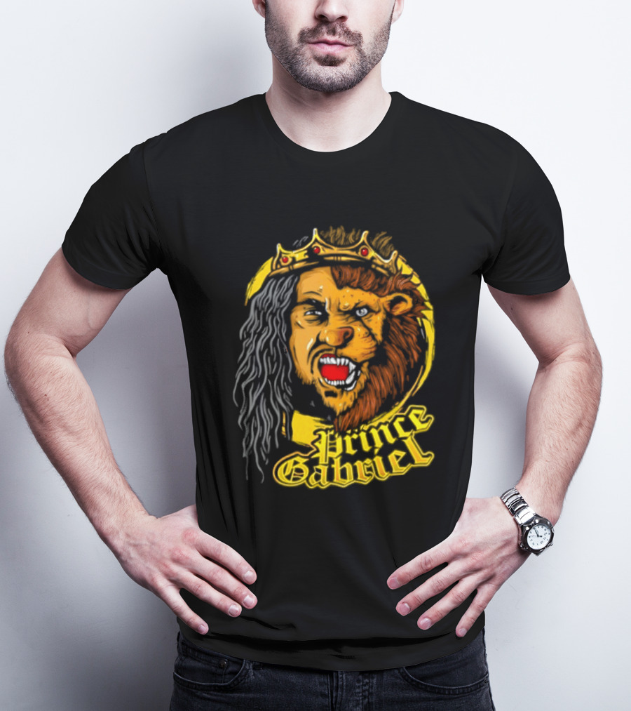 Prince Gabriel Regal Lion Face Crown Majesty T-Shirt
