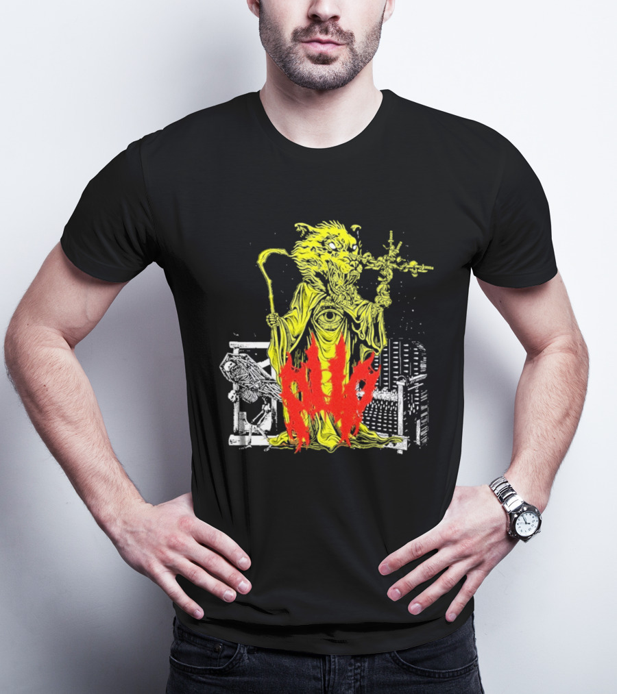 Pup Demon Prince Wizard Staff Fantasy T-Shirt