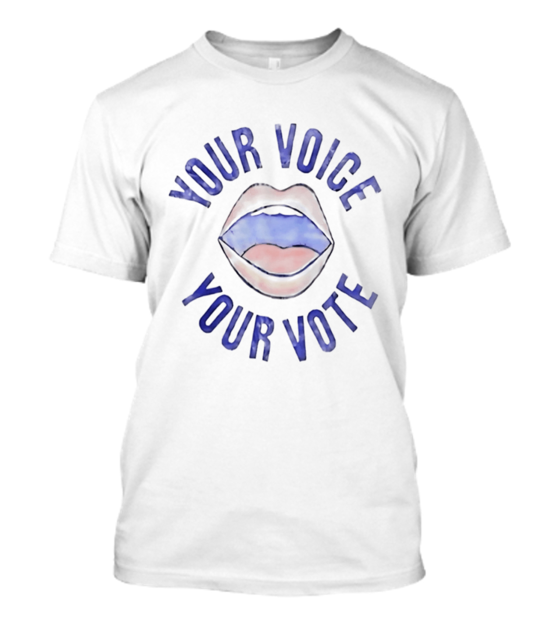Alana Thompson Your Voice Your Vote Red And Blue Lips T-Shirt