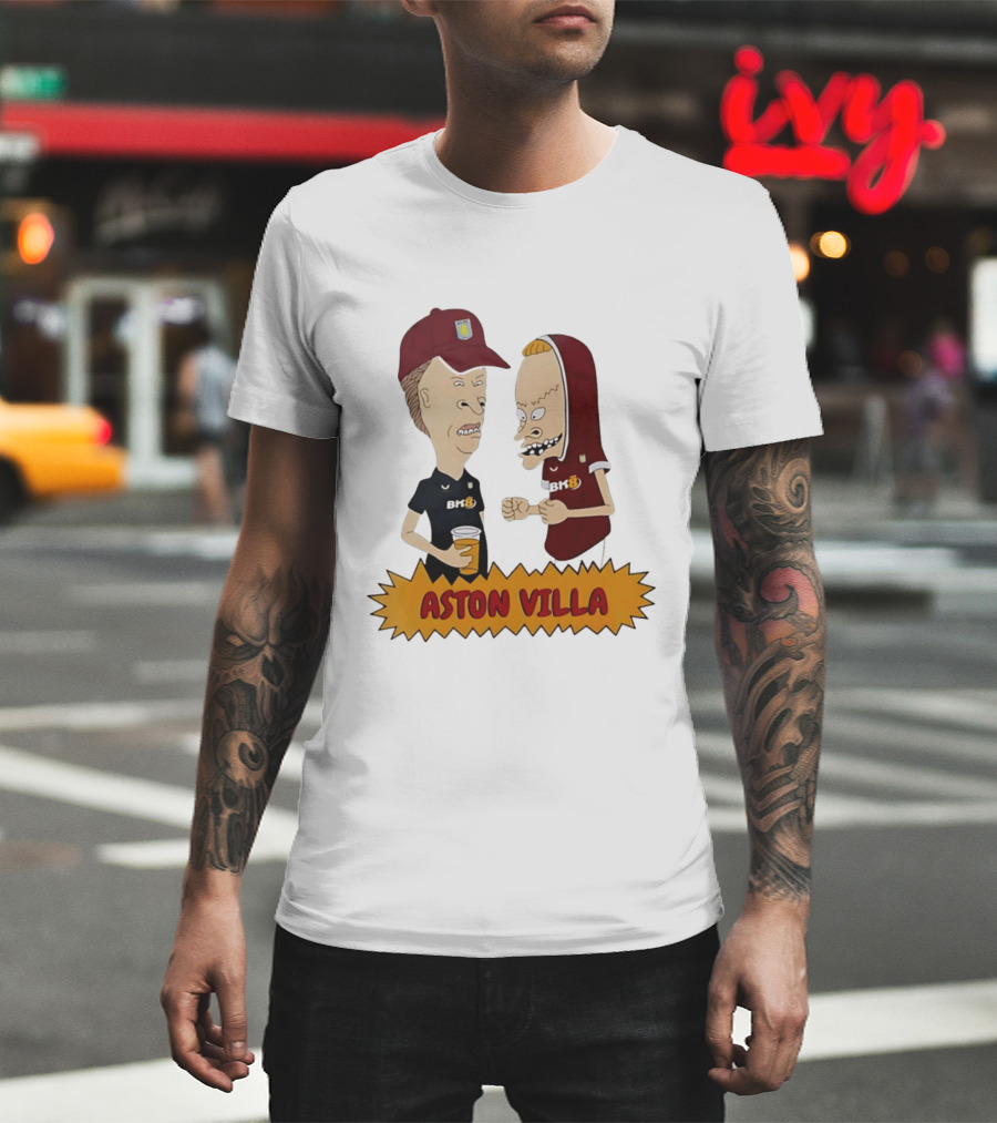 Aston Villa Beavis And Butt Head BK8 T-Shirt