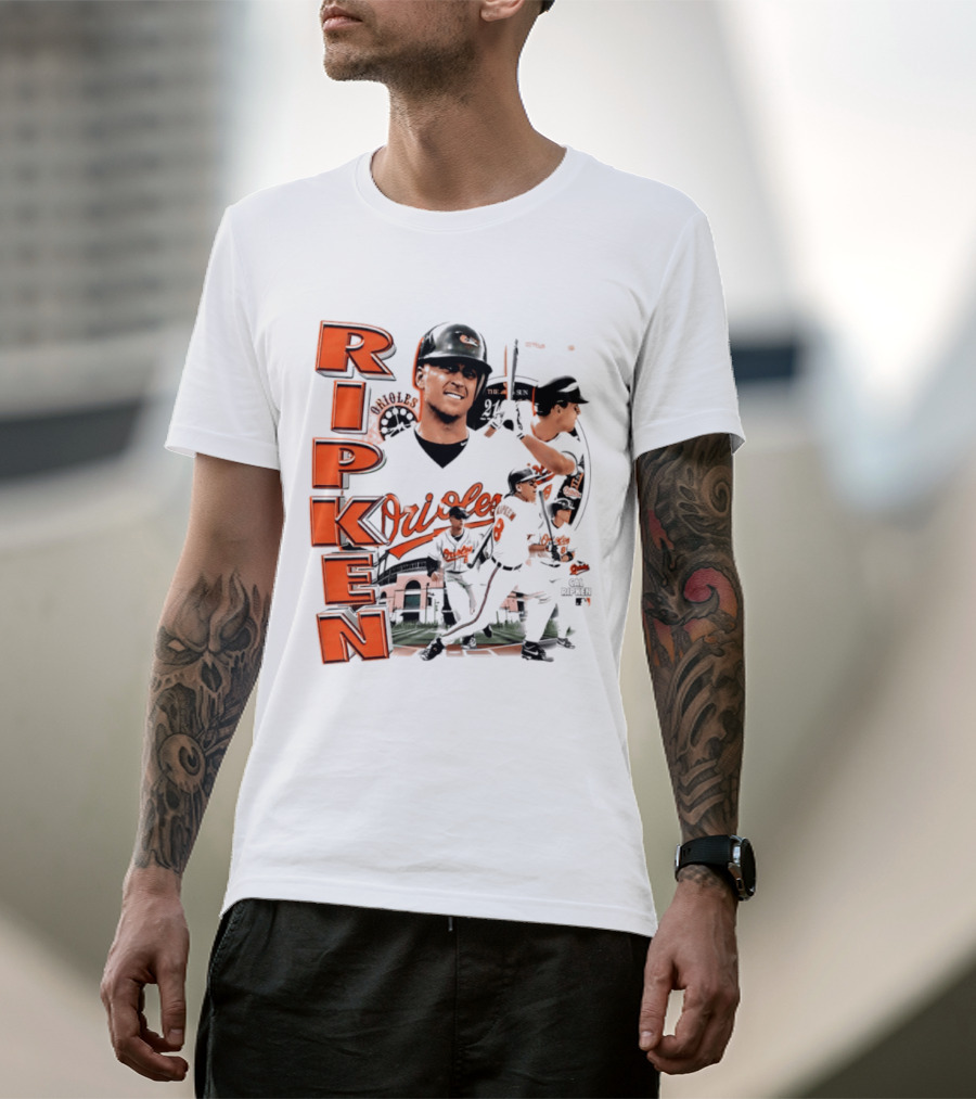 Ripken Baltimore Orioles MLB 2026 Collage Baseball Themed Fan Wear T-Shirt