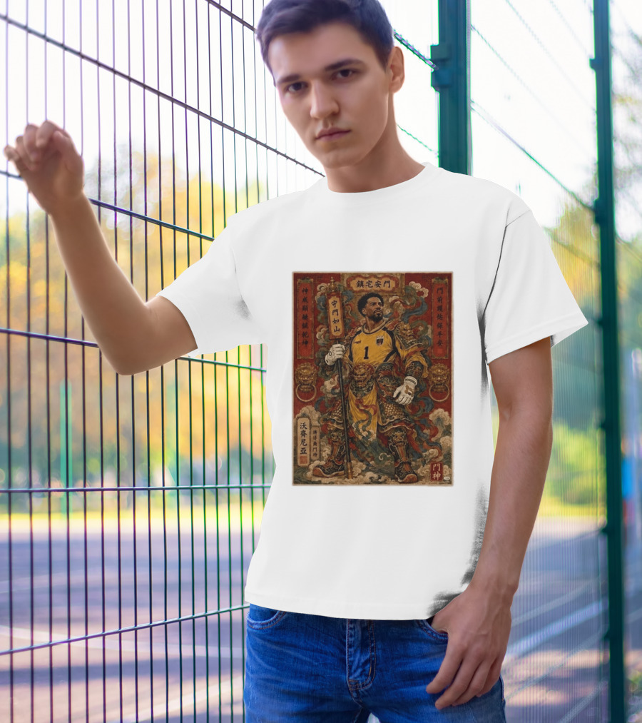 Cape Verde Goalkeeper Vozninha Door God Guardian T-Shirt