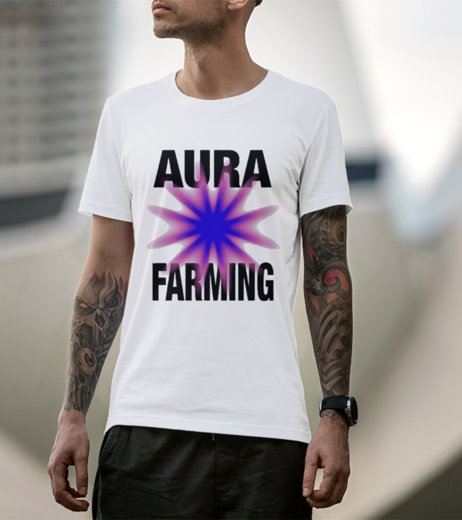 Farming Aura Starburst Energy Visual T-Shirt