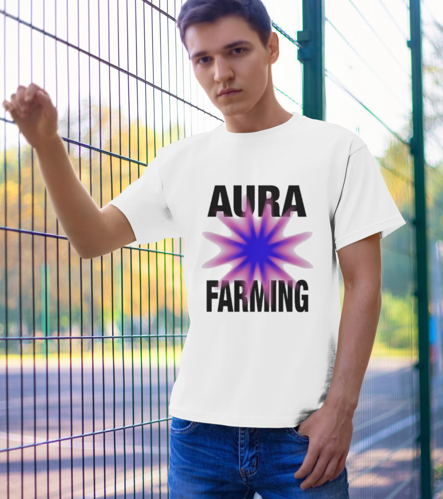 Farming Aura Starburst Energy Visual T-Shirt