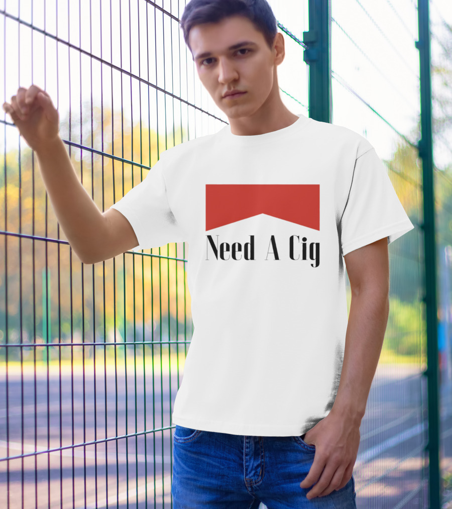 Need A Cig Marlboro Red Chevron T-Shirt