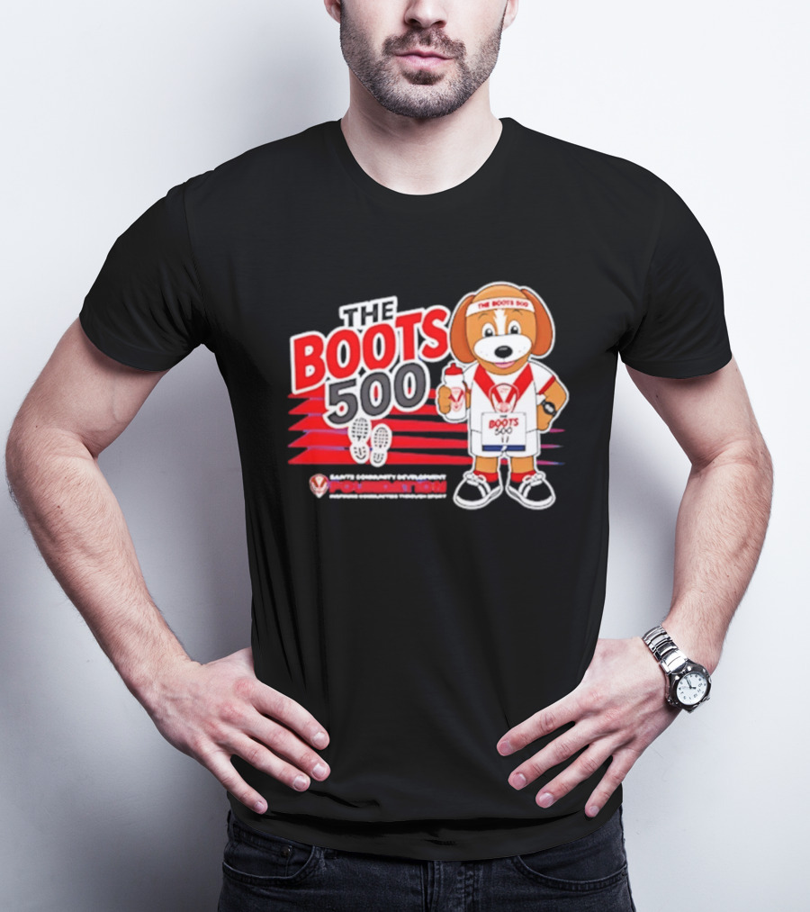 The Boots 500 Saints Community Development Foundation Adventures T-Shirt