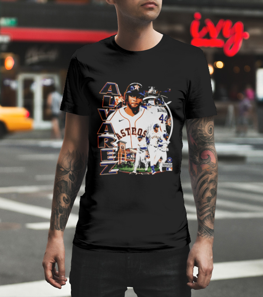 Yordan Alvarez Astros Baseball Number 44 Collage T-Shirt