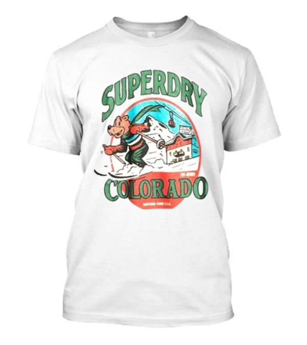 Superdry Colorado Skiing Bear National Park USA T-Shirt