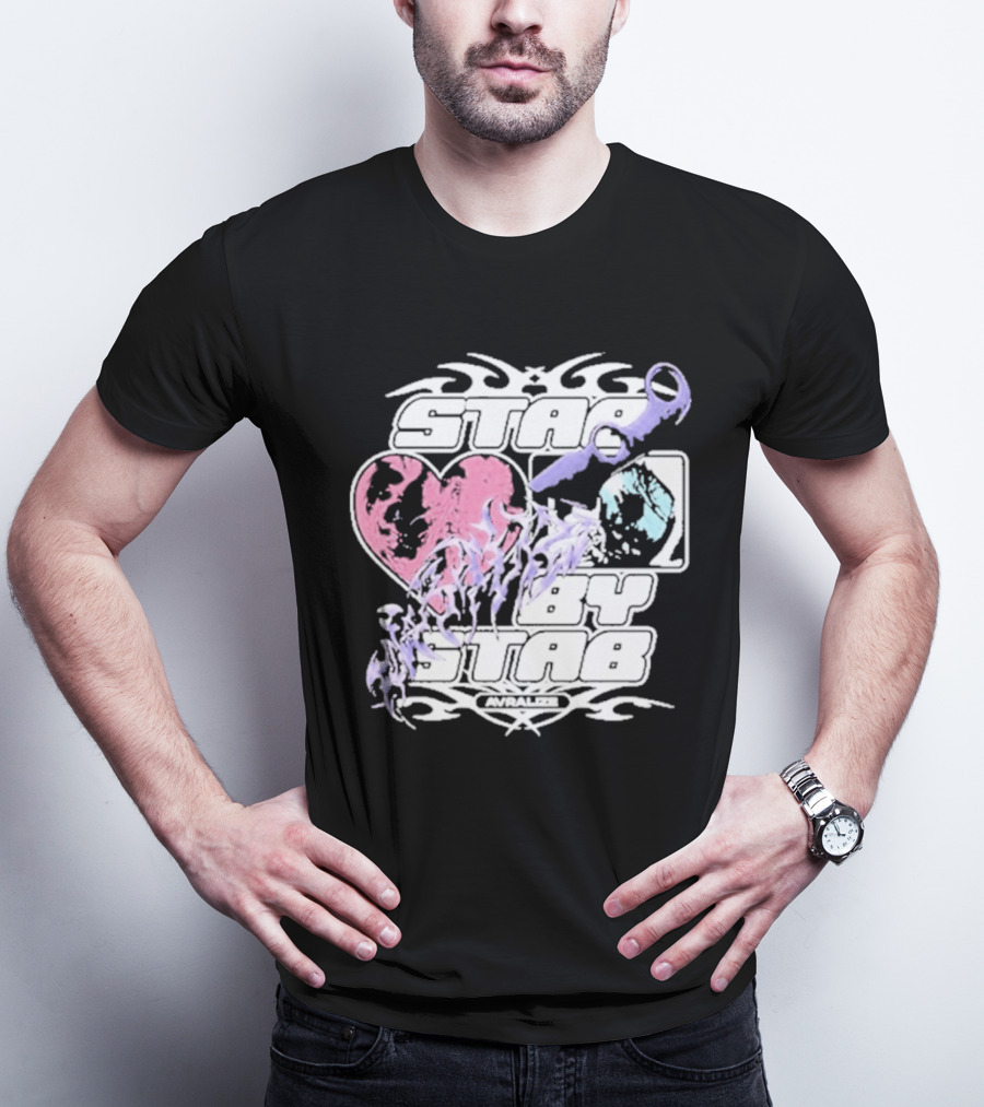 Avralize Stab By Stab Heart And Wrench T-Shirt