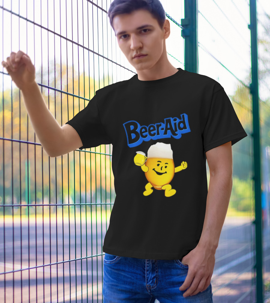 Beer Aid Kool Aid Beer Alcohol Party Humor T-Shirt