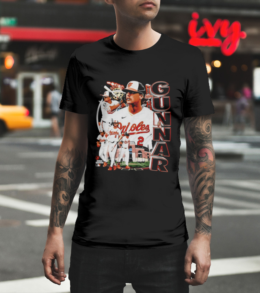 Gunnar Henderson Baltimore Orioles MLB 2026 Collage T-Shirt