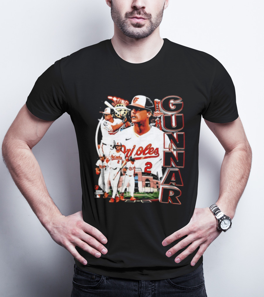Gunnar Henderson Baltimore Orioles MLB 2026 Collage T-Shirt
