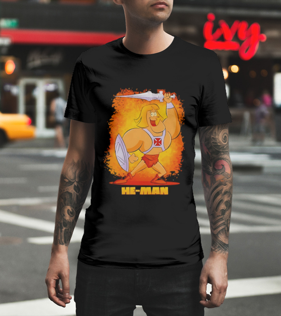 He Man Power Sword Masters Of The Universe Retro 80s T-Shirt