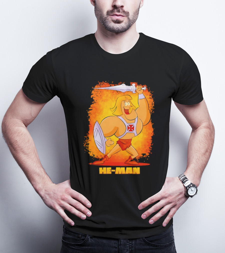 He Man Power Sword Masters Of The Universe Retro 80s T-Shirt