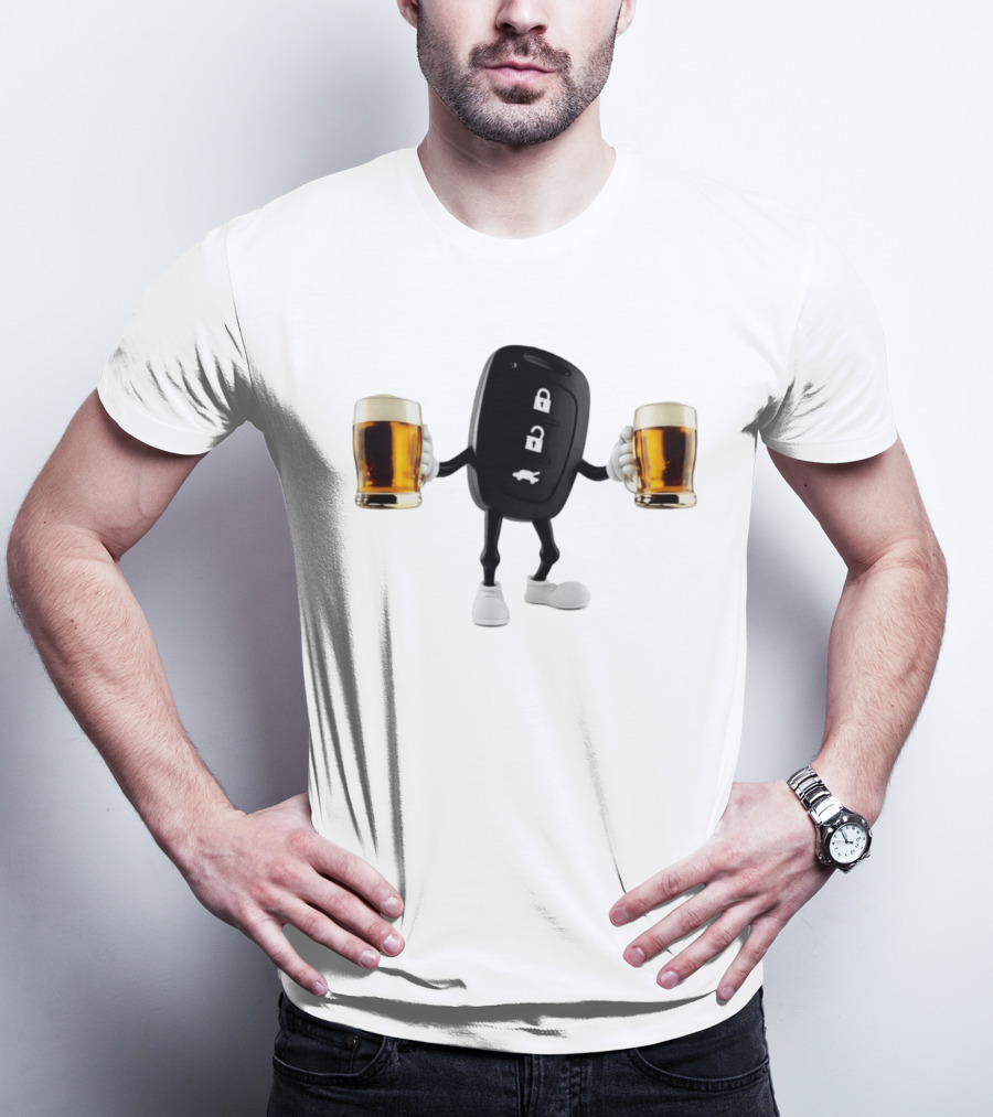 Car Keys Beer S Lock Unlock Funny Meme T-Shirt
