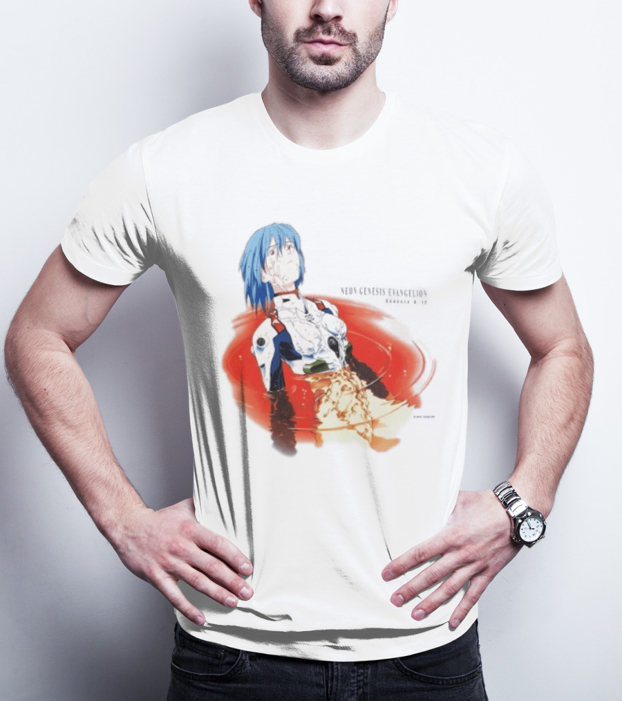 Rei Ayanami Neon Genesis Evangelion Genesis 0 12 Plugsuit Floating Red Liquid Scene T-Shirt