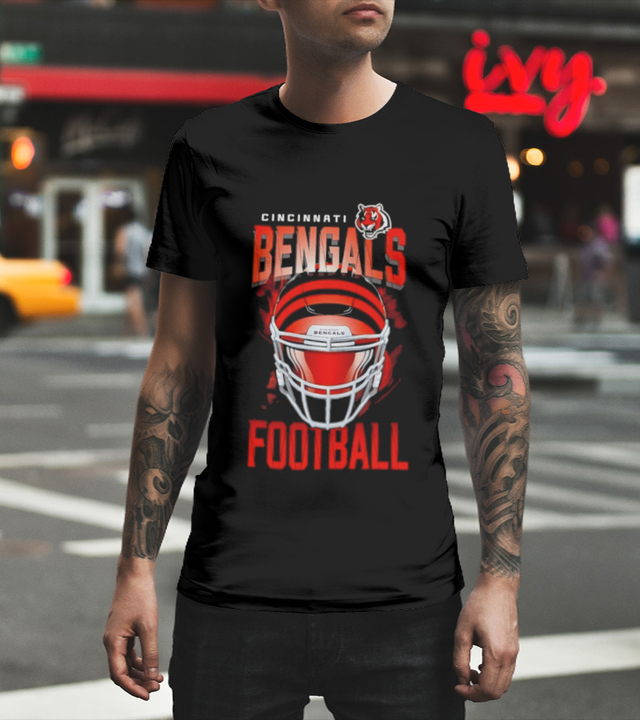 Cincinnati Bengals Football Helmet 2026 Season Bengals Tiger T-Shirt