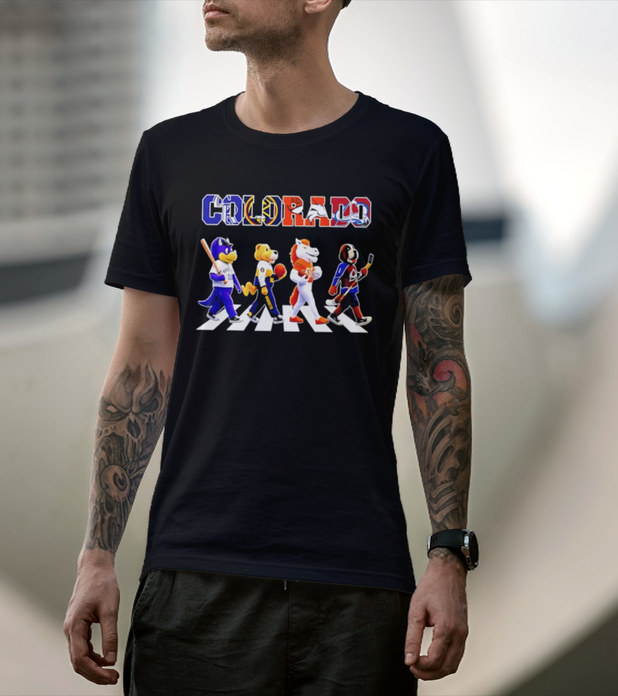 Colorado Mascots Abbey Road 2026 Sports Team Mashup T-Shirt